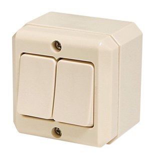 Saklar Seri Outbow Broco / Double Switch Broco | Sinar Mandiri Sejahtera